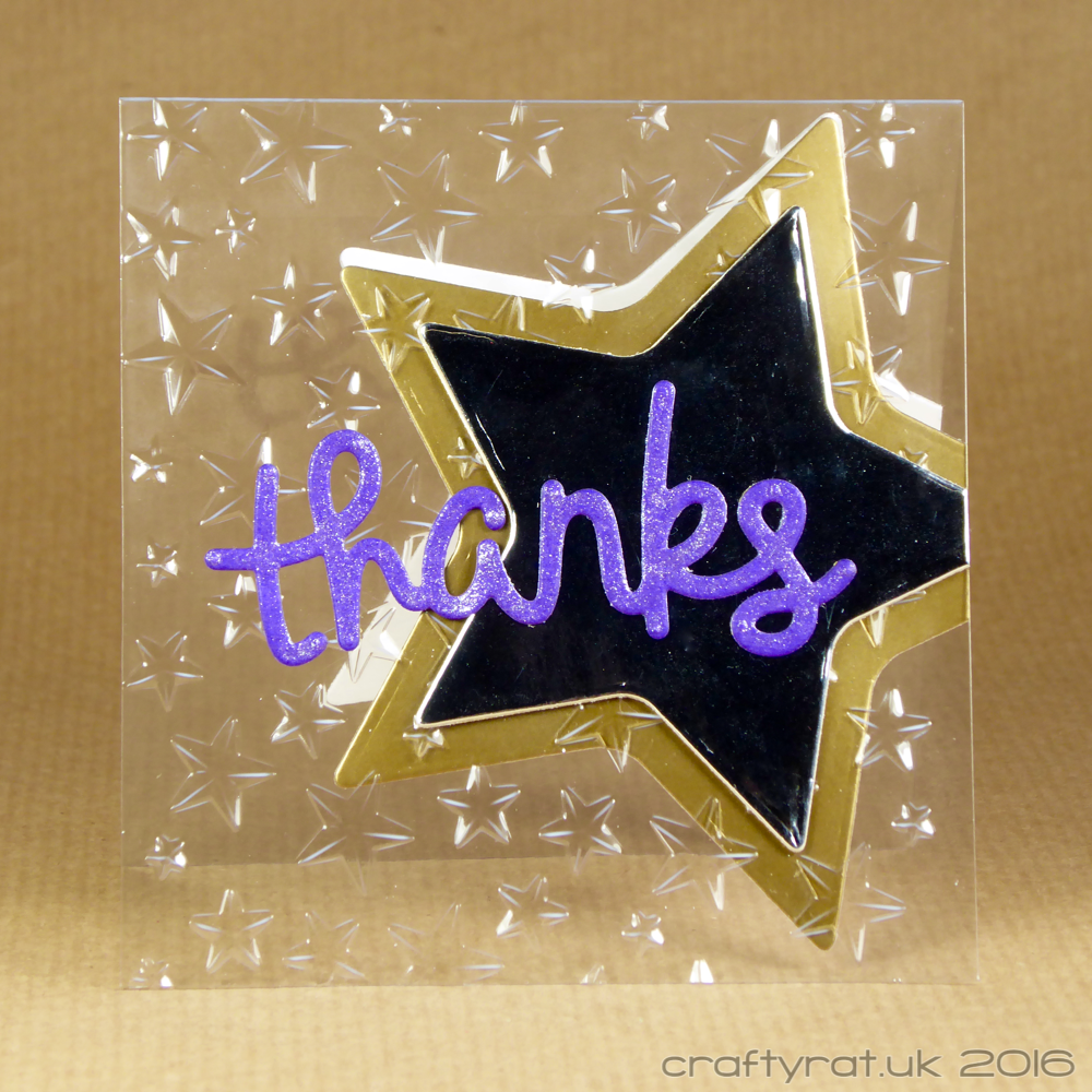 Embossed acetate cards – Crafty Rat