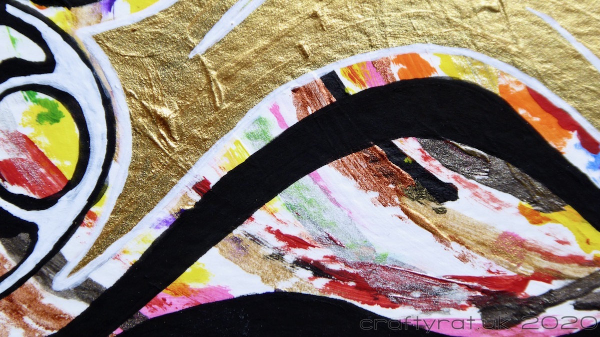 Abstract negative painting – Crafty Rat