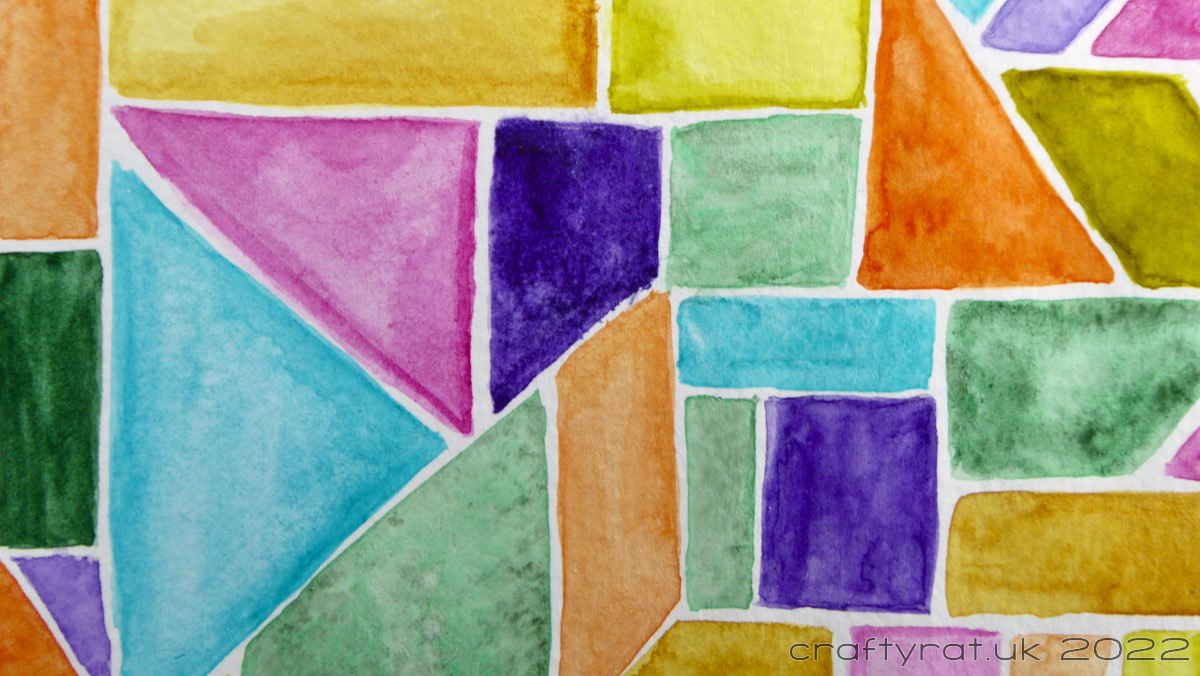 Watercolour blocks – Crafty Rat