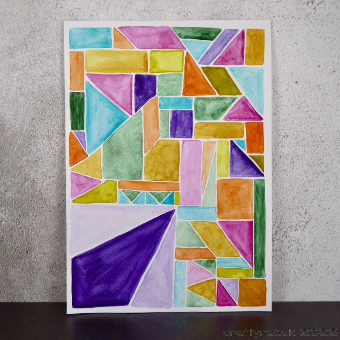 Watercolour blocks – Crafty Rat