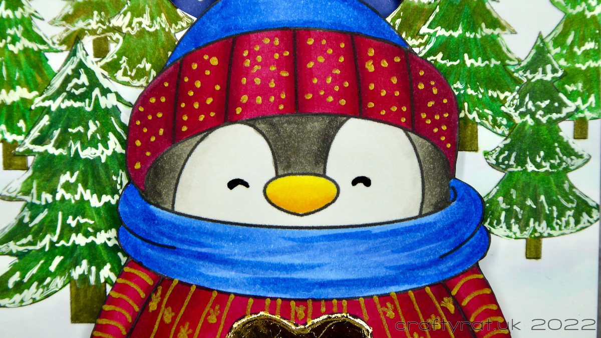 Penguin with trees – Crafty Rat